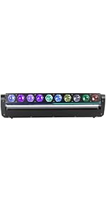 Amazon.com: SHEHDS Moving Head Light Bar LED 8x12W RGBW 4IN1 Beam and ...