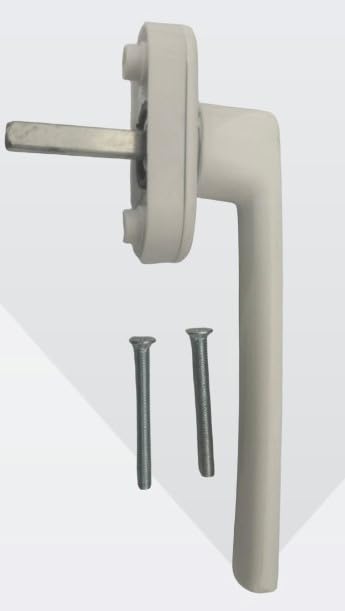 Sliding Short Neck Handle Metal uPVC Hardware White Colour : Amazon.in ...