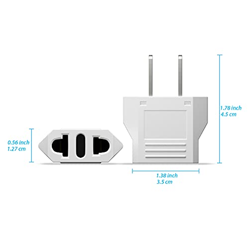 Snapklik.com : Unidapt USA American Plug Adapters - Europe To US ...