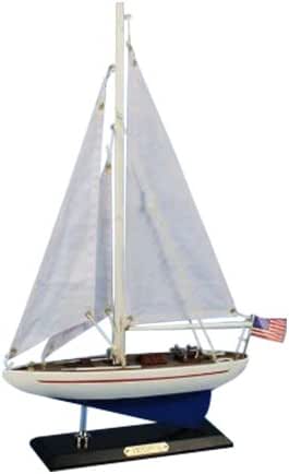 Amazon.com: Hampton Nautical Enterprise Sailboat, 16" : Arts, Crafts ...