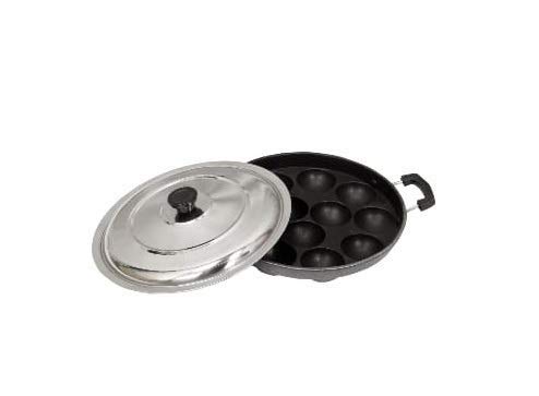Buy Siddhi 12 Cavities Non-Stick Appam Patra/Ponganal Maker Paniarakkal ...