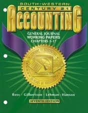 Century 21 Accounting 7E General Journal Approach- Working Papers ...