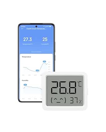 Amazon.com: Xiaomi Smart Temperature and Humidity Monitor 3 Mini ...