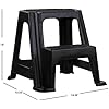 Amazon.com: Home Basics 2-Stair Step Stool, Holds Up to 250 Lbs ...