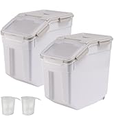Amazon.com: Airtight Flour Storage Container 25lbs (2 Pack) - BPA Free ...