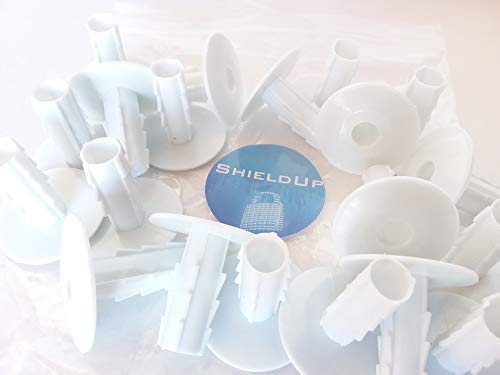 20 x ShieldUp Hole Tidy Grommets | White Cable Bushes for Coax ...