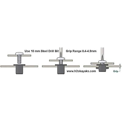 20mm Stainless Steel M5 Neoprene Well Nut Kit for H2o Kayaks in Nepal ...