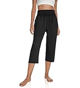 Amazon.com: UEU Women's Casual Loose Wide Leg Cozy Pants Yoga ...