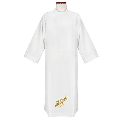 Amazon.com: Traditional Priest Alb, White Alb, Albs for Priest ...