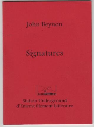 Amazon.com: Signatures: 9782909834283: John Beynon: Books