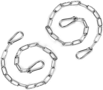 Amazon.com: 2PCS Stainless Steel Gate Chain Lock - 24 Inch Chain Link ...