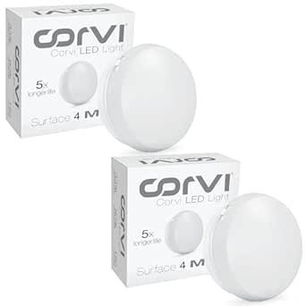 Buy CORVI LED Surface 4 Ceiling Light | 9 Watts illumination using 6 ...
