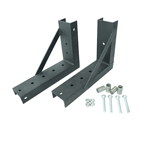 Snapklik.com : Aikosin Set Of 2 Welded Black Formed Steel Mounting ...