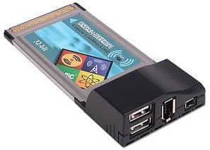 Amazon.com: 2-Port USB 2.0 and 2-Port FireWire CardBus Adapter ...