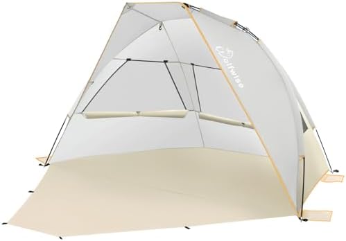 Amazon.com: OutdoorMaster Pop Up Beach Tent with Fringe for 4 Person ...