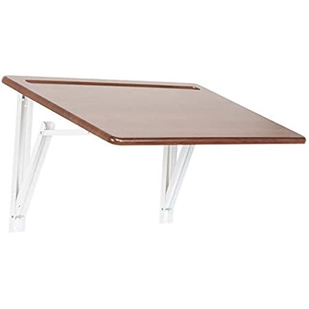 GODREJ INTERIO Enfold Foldable Wall Mount Study Table, Walnut Brown ...