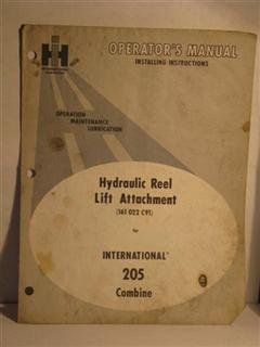 Hydraulic Reel Lift Attachment for International 205 Combine operators ...