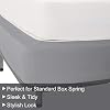 Amazon.com: Box Spring Cover - Sleek Alternative for Bed Skirts ...