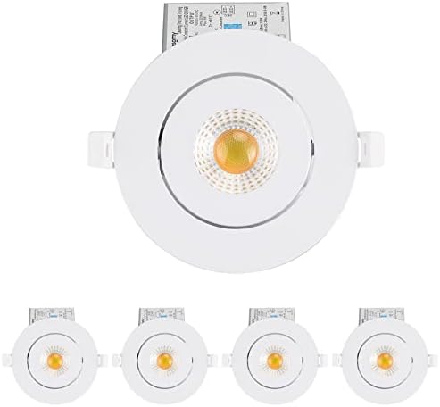 4 Inch Led Recessed lights ,Ultra-Thin Adjustable Eyeball Gimbal LED ...