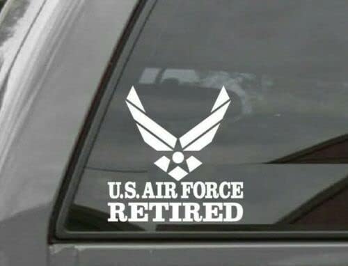 Amazon.com - Round U.S. Air Force Retired Sticker (US Vinyl Decal ret ...