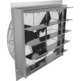 Amazon.com: Fantech 24" Axial Wall Shutter Fan 2SHE24B1W, 1/4 HP, 115V ...