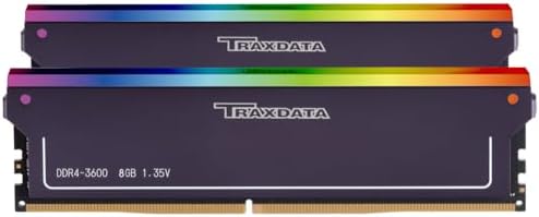 Traxdata Gaming RGB DDR4 RAM 16GB (2x8GB) 3600MHz (PC4-28800) 288-pin ...