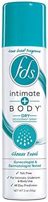Amazon.com : FDS Feminine Deodorant Spray Shower Fresh 2 oz (Pack of 12 ...