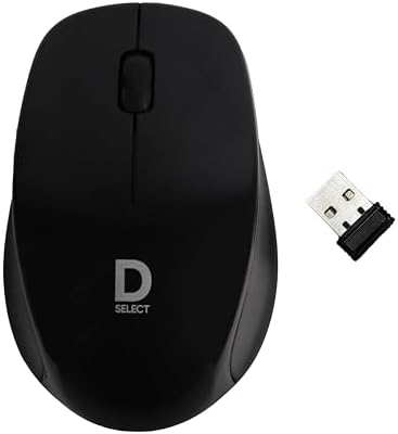 Amazon.in: Buy D SELECT Wireless Mouse DS320-Black with USB Type A ...