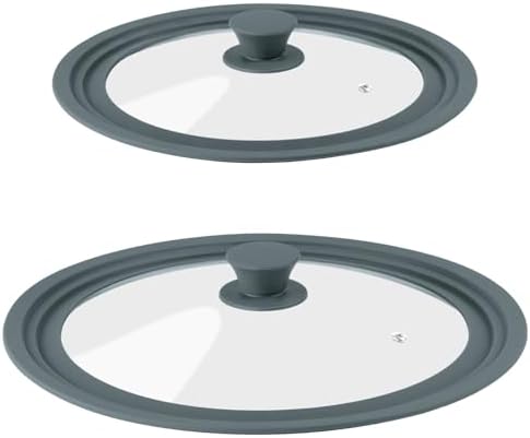 Amazon.com: Universal Lids with Tempered Glass Top Fits 6, 7, 8 & 8.2 ...