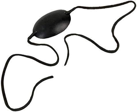Amazon.com: Medieval Gears Brand Black Genuine Leather Pirate Eye Patch ...