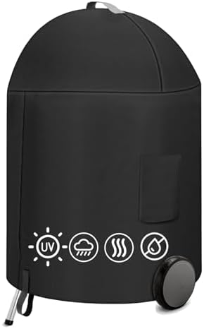 Amazon.com : Miss Grill 7150 BBQ Cover for Weber 22 Inch Premium Kettle ...