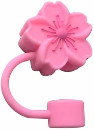 Amazon.com: LZYWOD 1/4pcs Cherry Blossom Straw Cover Cap for Stanley ...