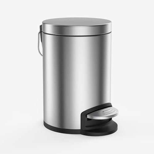 OPR Stainless Steel Pedal Dustbin with Plastic Bucket And Lid| Garbage ...