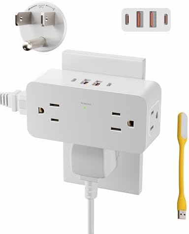 Amazon.com: Multi Plug Outlet Splitter, Unidapt Multiple Outlets ...