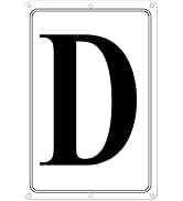 Amazon.com: i-CowFun Premium Aluminum Number Signs 5, Metal 12" X 8 ...