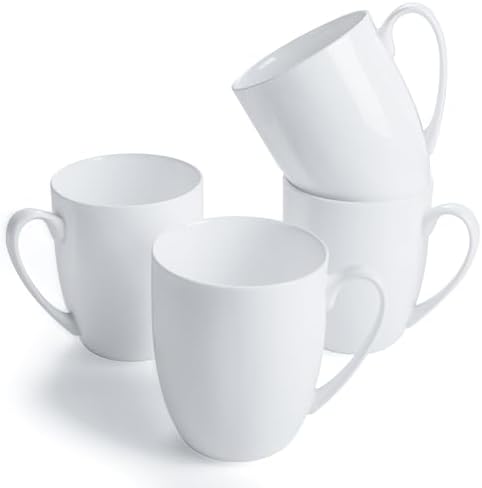 Amazon.com | Linkidea Extra Large Fine Bone China Coffee Mug 20oz ...