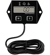 Yooreal Digital Inductive Tachometer with Hour Meter,RPM Gauge Meter ...