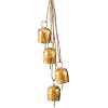 Amazon.com: Hananona Gold Vintage Bells with Hanging Rope, Decorative ...