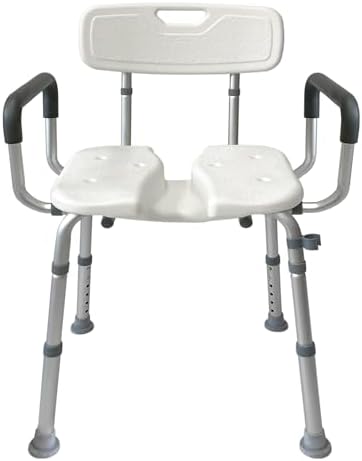 Amazon.com: Retaoldth Ergonomical Shower Chair with Back and Arms ...