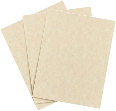 Amazon.com : Astroparche - NATURAL - 8.5 x 11 Parchment Card Stock ...