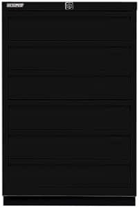 Bisley F-Series 493 71 cm Flush Front F6E 6 Storage Drawers - Black ...