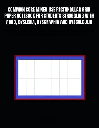 Amazon.com: COMMON CORE MIXED-USE RECTANGULAR GRID PAPER NOTEBOOK FOR ...