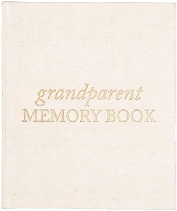 Amazon.com: Grandparent Memory Book - Linen Hardcover Grandparents ...