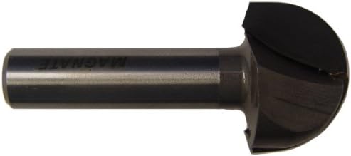 Magnate 809 Core Box Router Bit - 1-1/4" Cutting Diameter, 1/2" Shank ...
