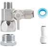 Feed Water Adapter Water Line Splitter,Brass Water Supply Valve,Faucet ...
