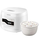 Amazon.com: Joydeem Ceramic Rice Cooker FD20S-W, 3 Cups Uncooked Rice ...