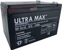 Ultramax NP14-12 12v 14Ah 20HR (as 12Ah & 15Ah) Mobility Scooter ...
