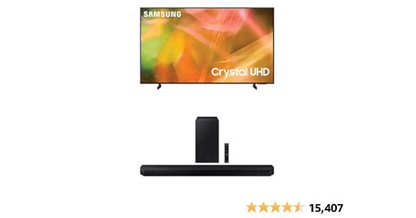 SAMSUNG 65-Inch Class Crystal UHD AU8000 Series - 4K UHD HDR Smart TV with Alexa Built-in ...
