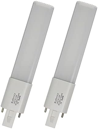 KuSovcy G23 LED Bulb L167mm 2-Pin PL-S Lamp 2-Pack 6W Plug in Recessed ...