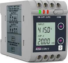 RISHABH Voltage Transducer with Display (I/P - 57-500V AC & O/P - 0 ...